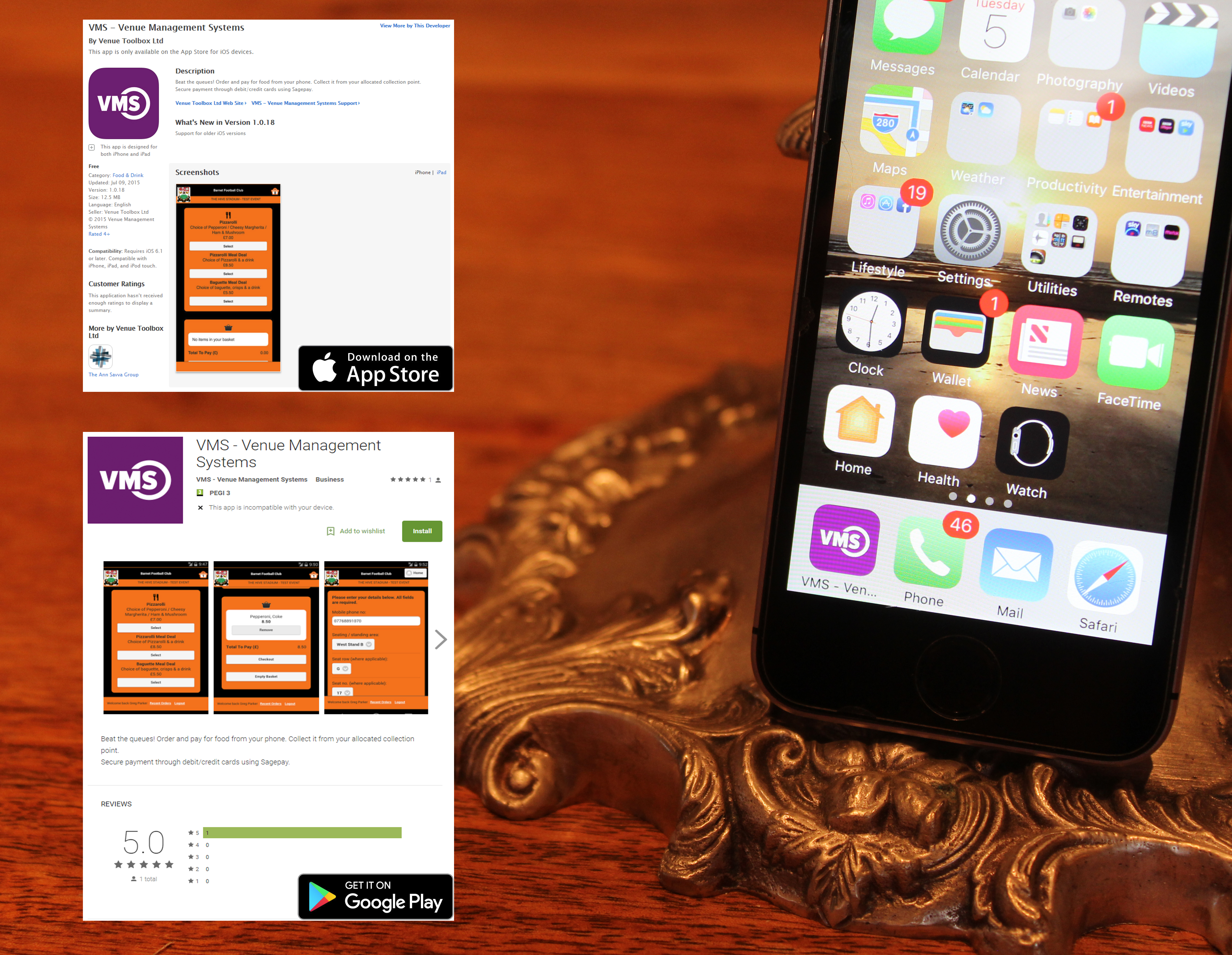Venue Management Systems - VMS Mobile App